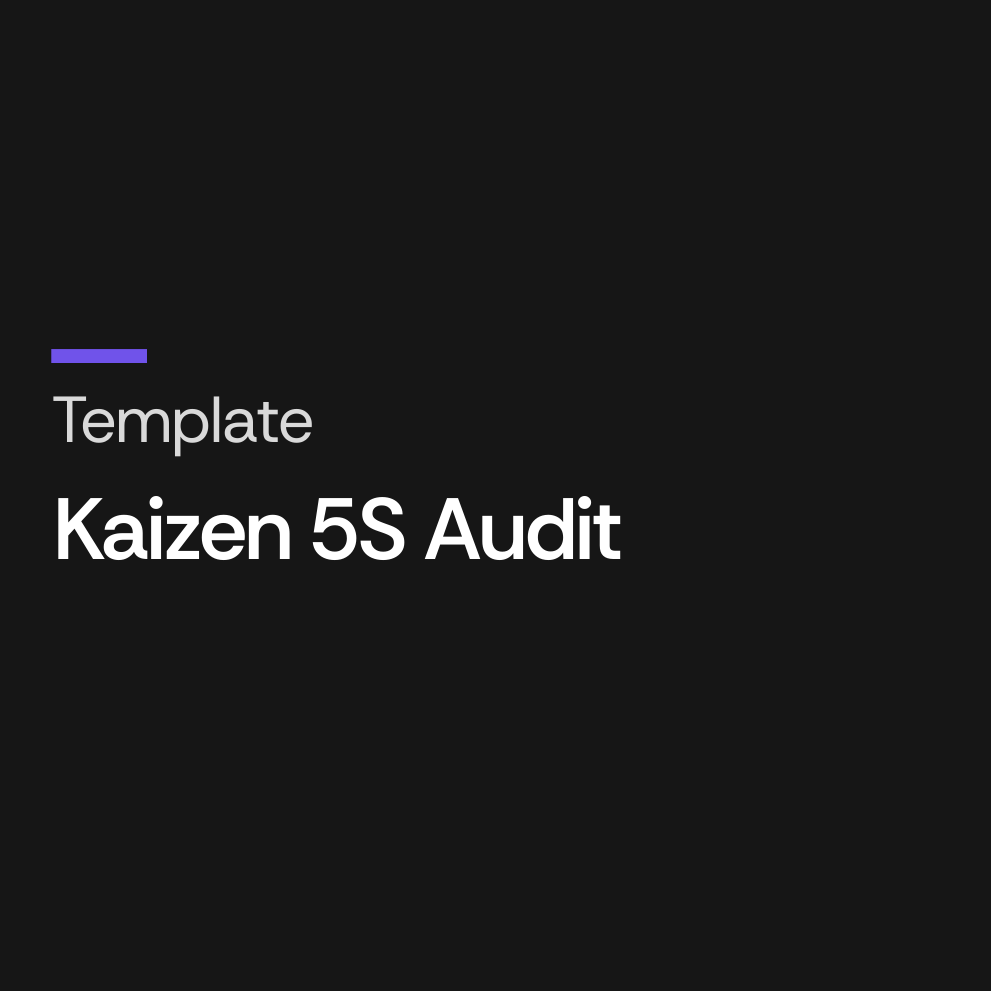 Download Free 5S Audit Checklist Template | Kaizen 5S Form | FourJaw